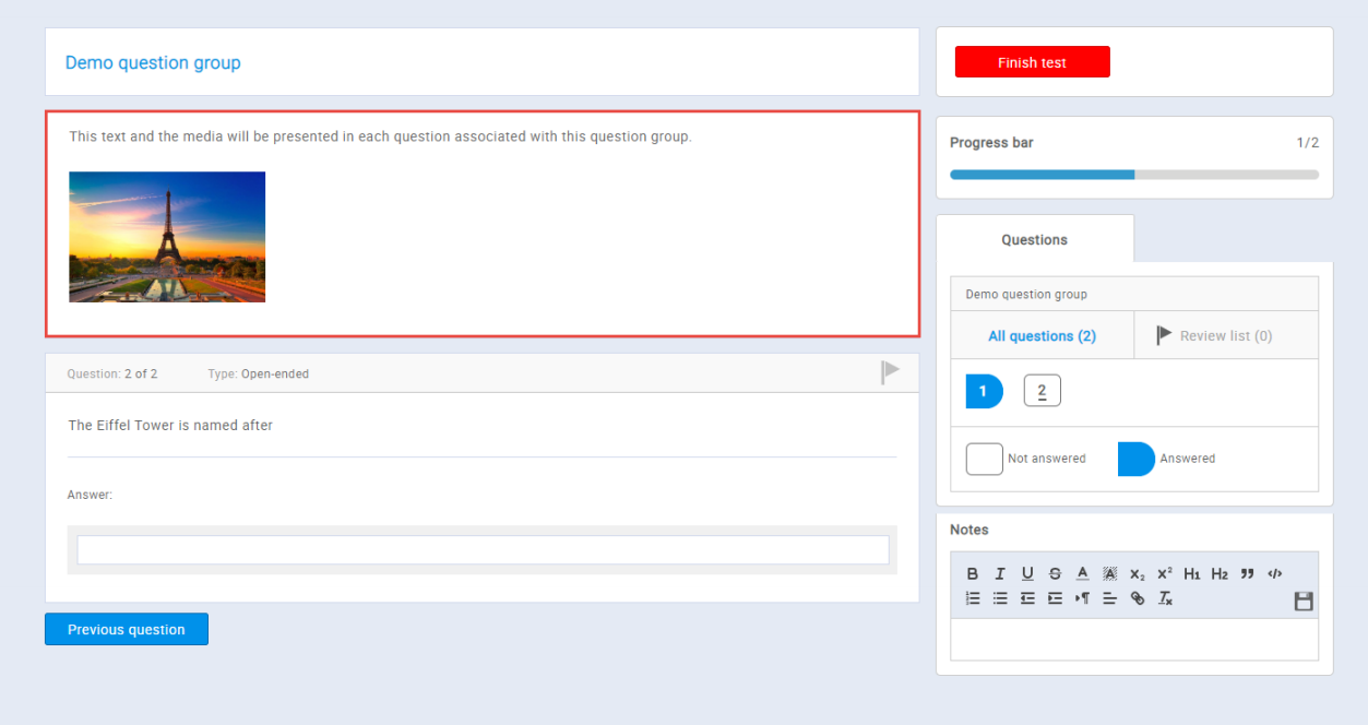 How to create a question group | YouTestMe