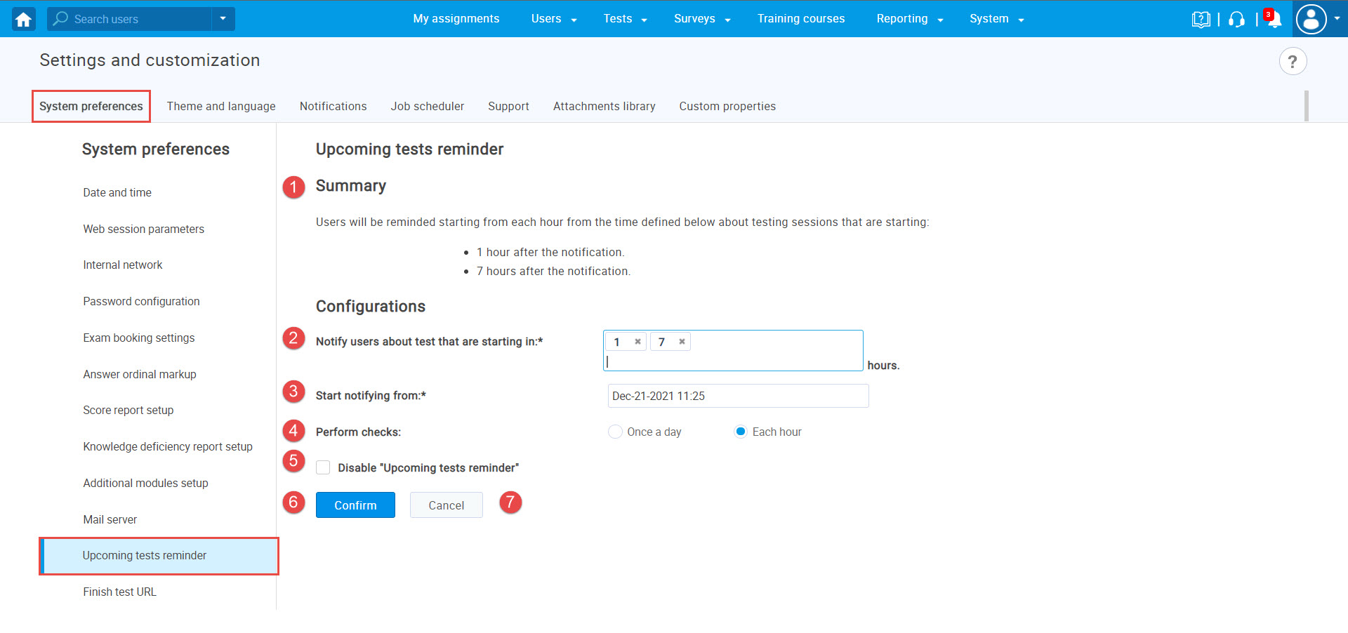 How to set automatic upcoming sessions reminder | YouTestMe