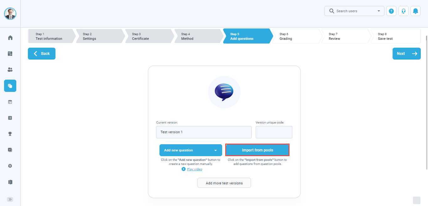How to create a test and schedule a testing session | YouTestMe