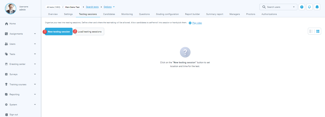 How to create a test and schedule a testing session | YouTestMe